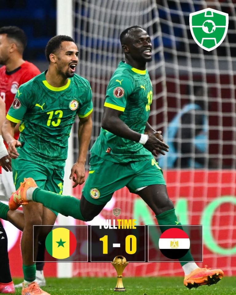 2025AFCON: Mane Sends Out Egypt With A Bullet Shot In 1-0 Victory In ...